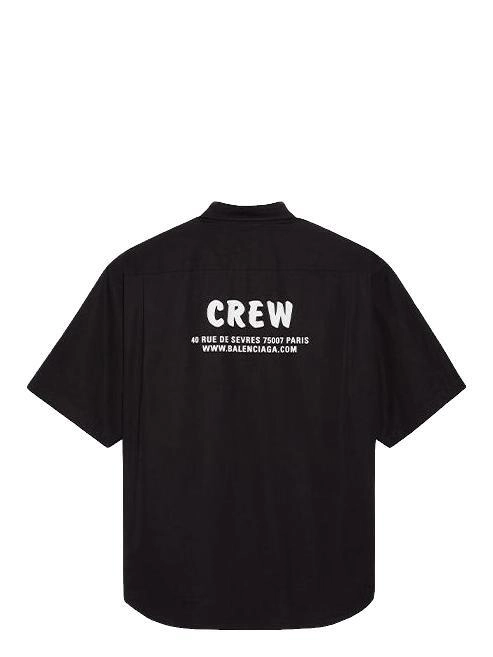 Balenciaga Crew Short Sleeve Shirt - Black