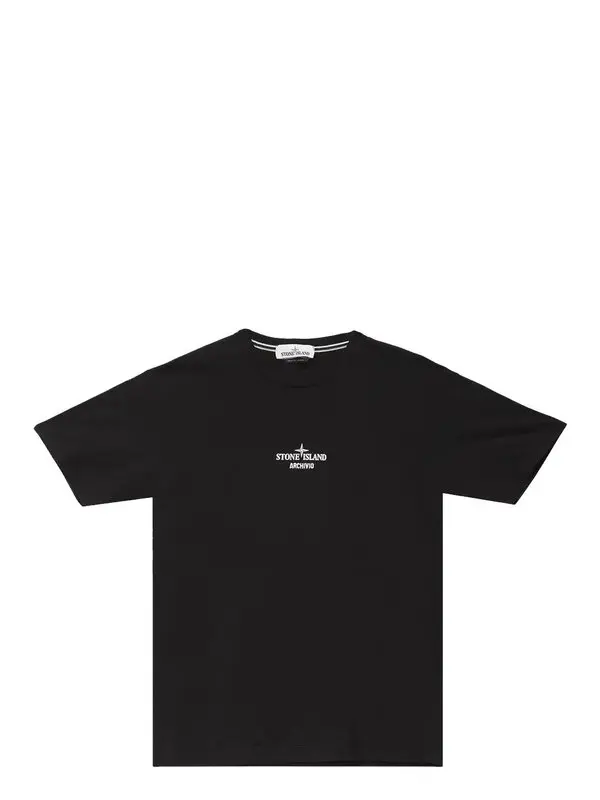 Stone Island Logo T-shirt - Black