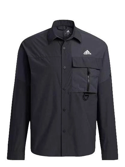 Adidas Casual Sports Solid Color Breathable Long Sleeves Shirt Black - Multi-color