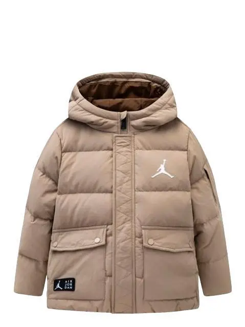 JORDAN Jumpman Puffer Jacket - Beige/white