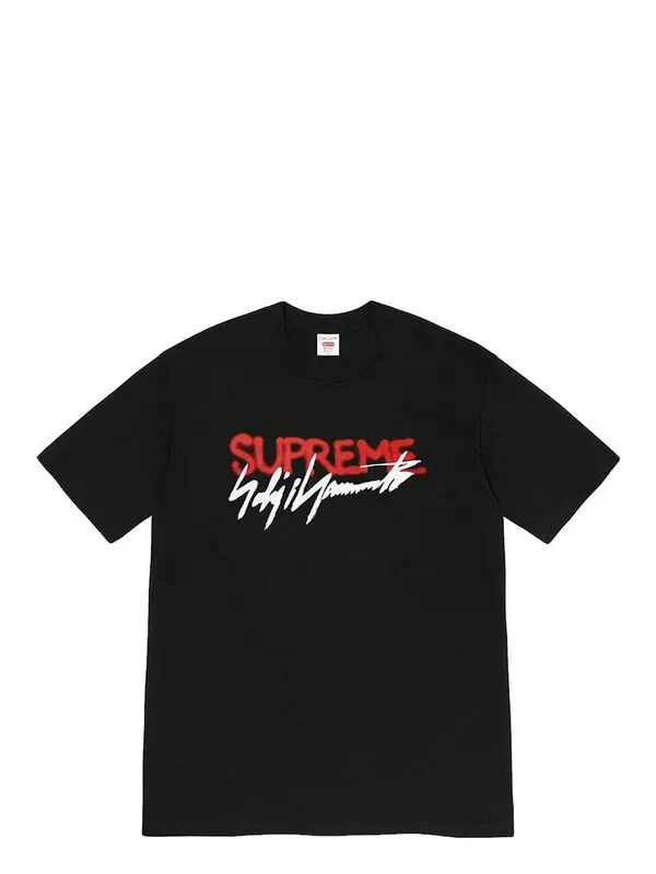 Supreme X Yohji Yamamoto Logo T-shirt - Black/white