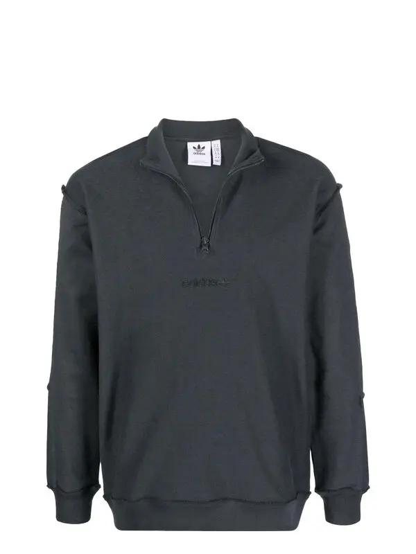 Adidas Originals Logo Zip-up Sweatshirt With High Collar - Default Colorway