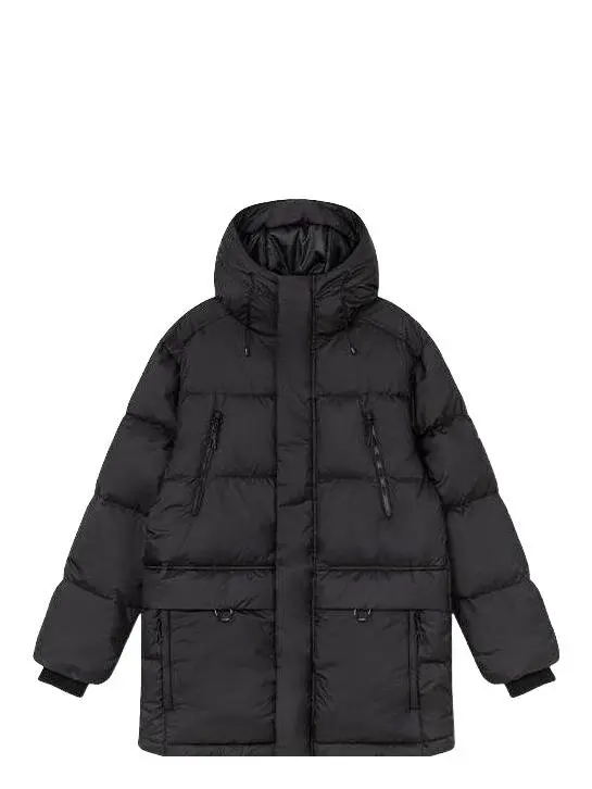 NEW BALANCE Long Down Jacket - Black