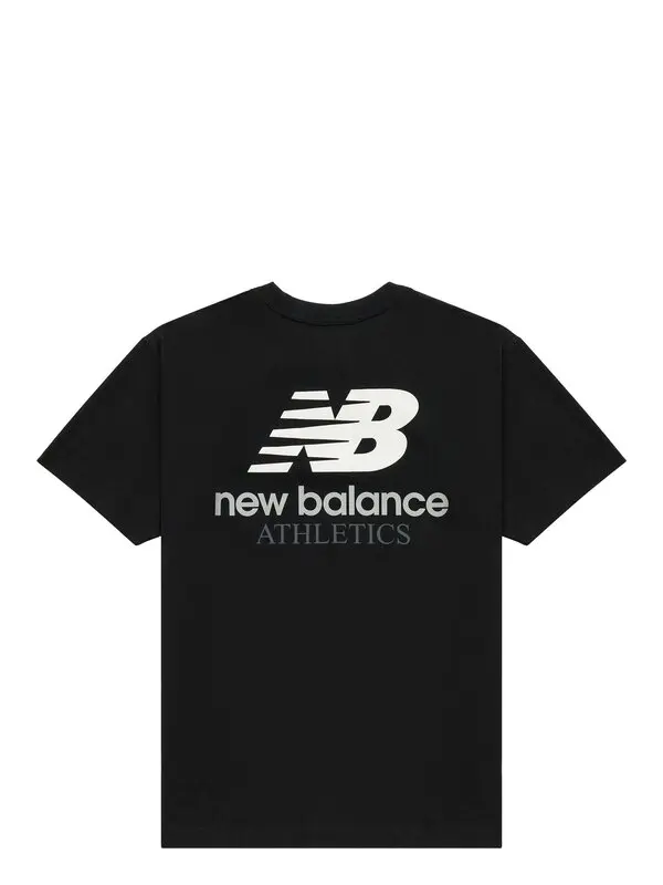 NEW BALANCE Athletics Remastered Graphic Cotton Jersey T-shirt Asia Sizing - Black