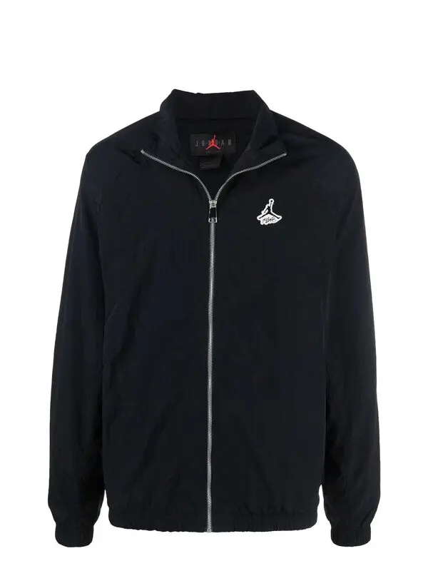JORDAN Zip-up Metallic Sports Jacket - Black