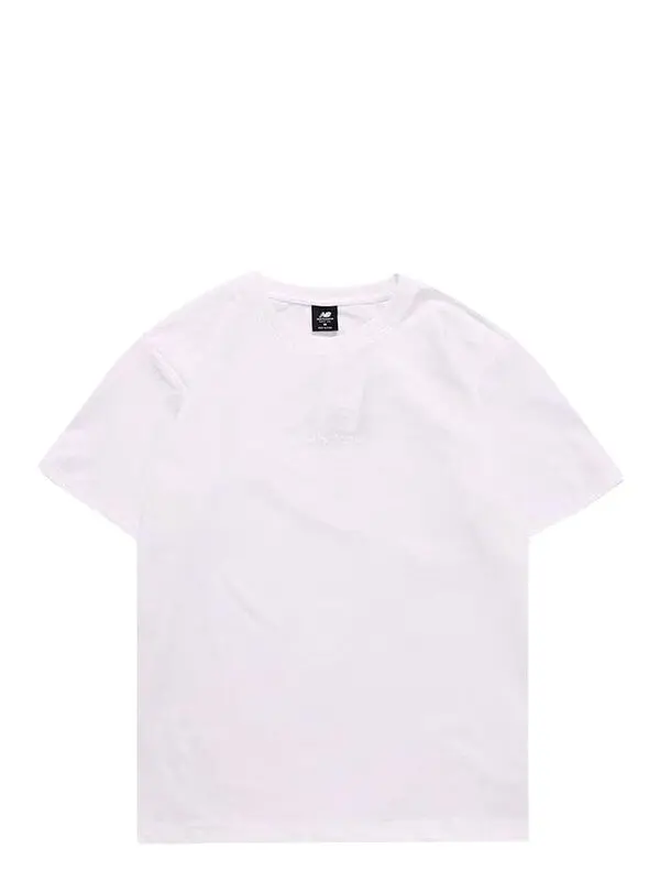 NEW BALANCE Logo Print Cotton T-shirt - White