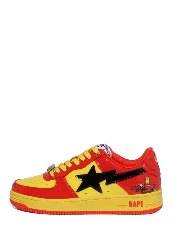 A BATHING APE X Marvel Sta "red Yellow Black" Sneakers - Red/yellow/black