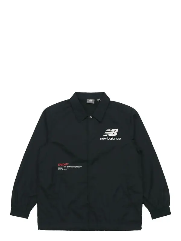 NEW BALANCE Casual Cargo Jacket With Lacing Closure - Black