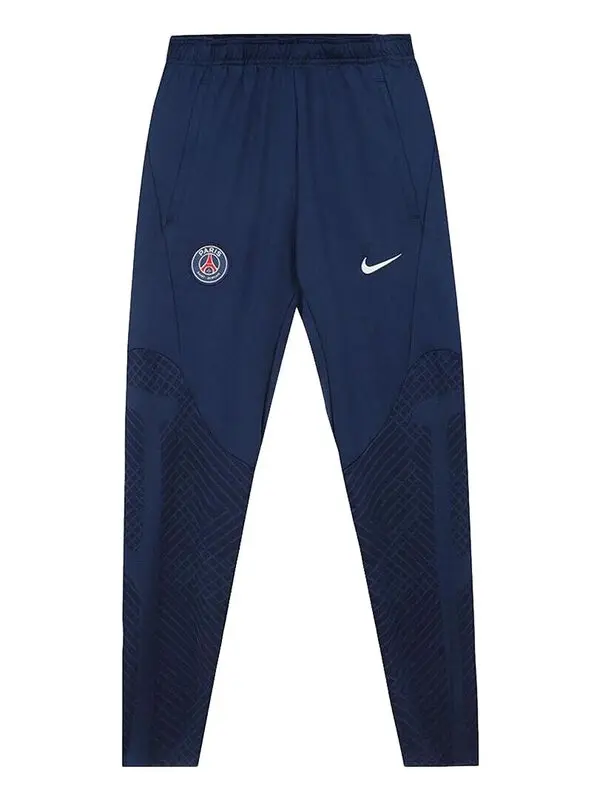 Nike Solid Color Logo Soccer/football Sports Pants/trousers/joggers Paris Saint-germain Autumn Blue - Default Color