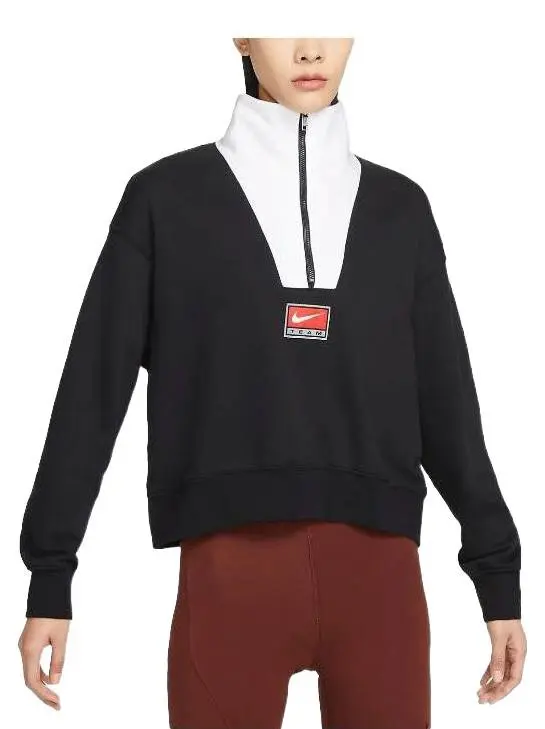 Nike Team Fleece Top - Black/white/red