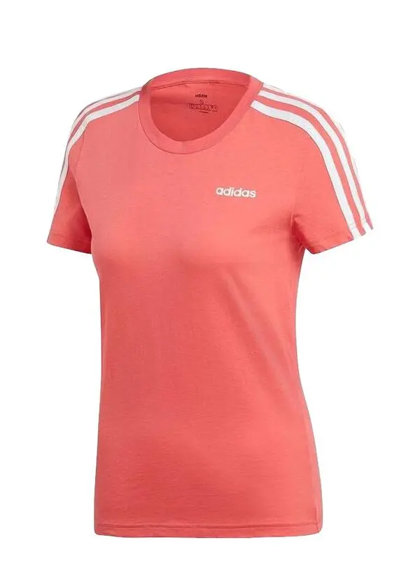 Adidas Essentials 3-stripes Slim T-shirt - Pink