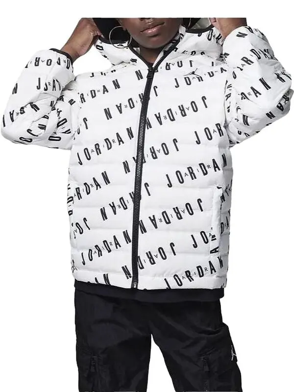 JORDAN Air Print Puffer Jacket - White