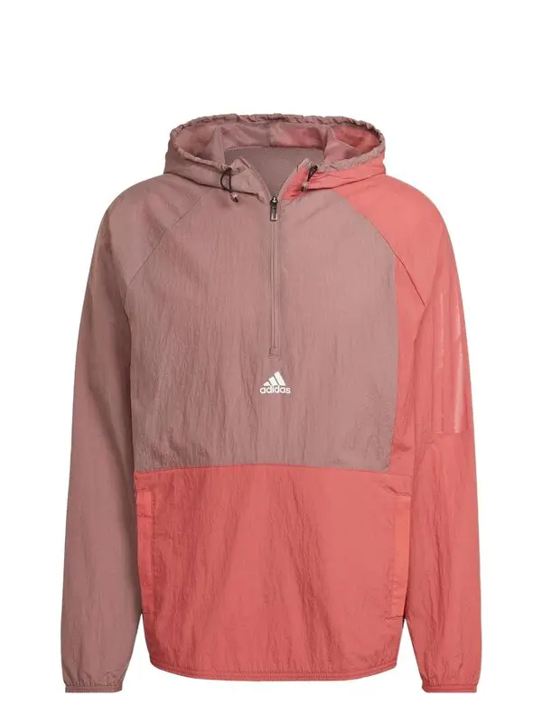 Adidas Colorblock Hooded Zip-up Jacket - Default Color