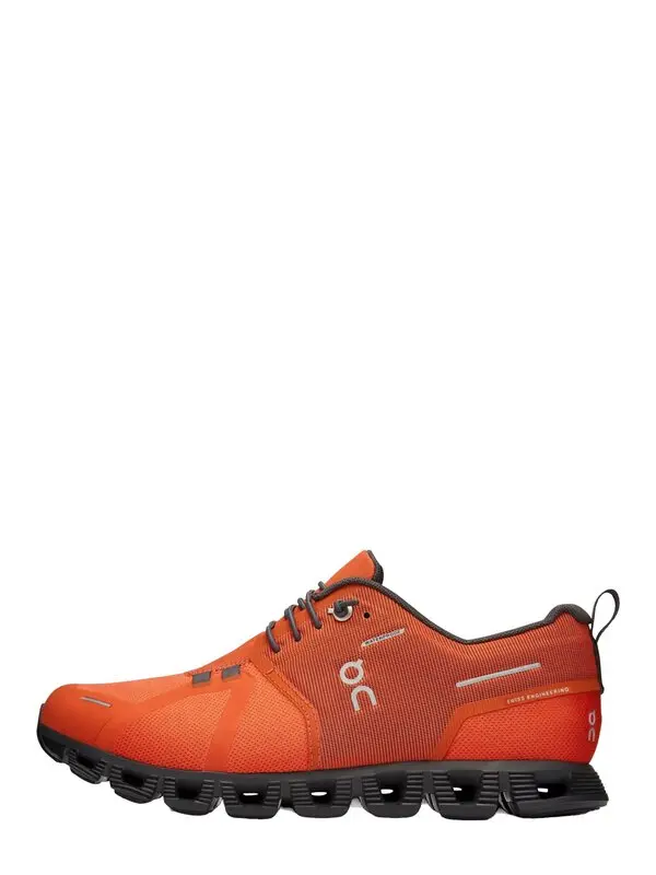 On Cloud Waterproof Athletic Shoes - Flame/eclipse