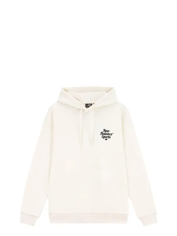 NEW BALANCE Sportswear Hoodie - Cream White/black
