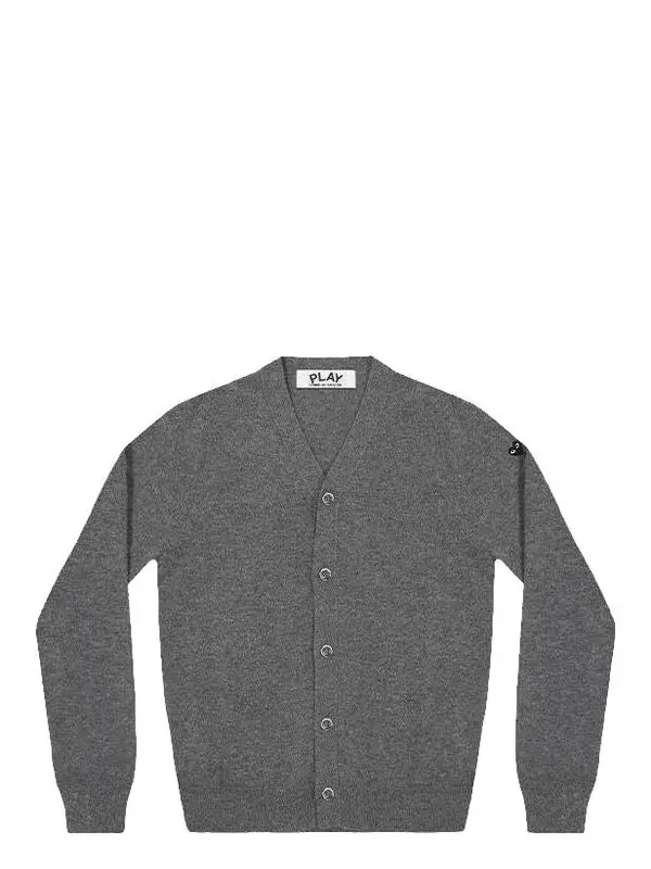 Play Comme Des Garcon Emblem Cardigan - Grey