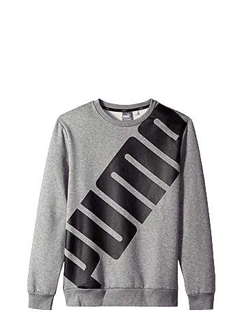 PUMA Big Logo Crewneck Sweatshirt - Grey