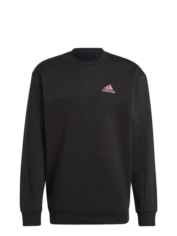 Adidas Stadium Fleece Badge Of Sport Sweatshirt - Black