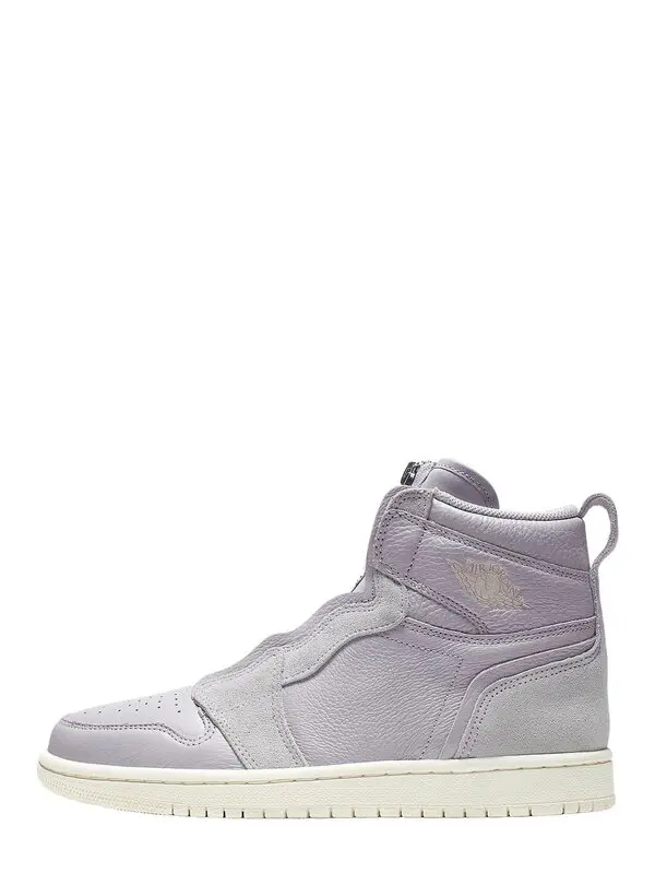 JORDAN 1 High Zip Sneakers - Grey/light Ivory/light Purple