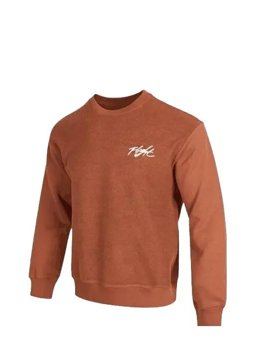 JORDAN Air Flight Heritage Crew Sweatshirt - Brown