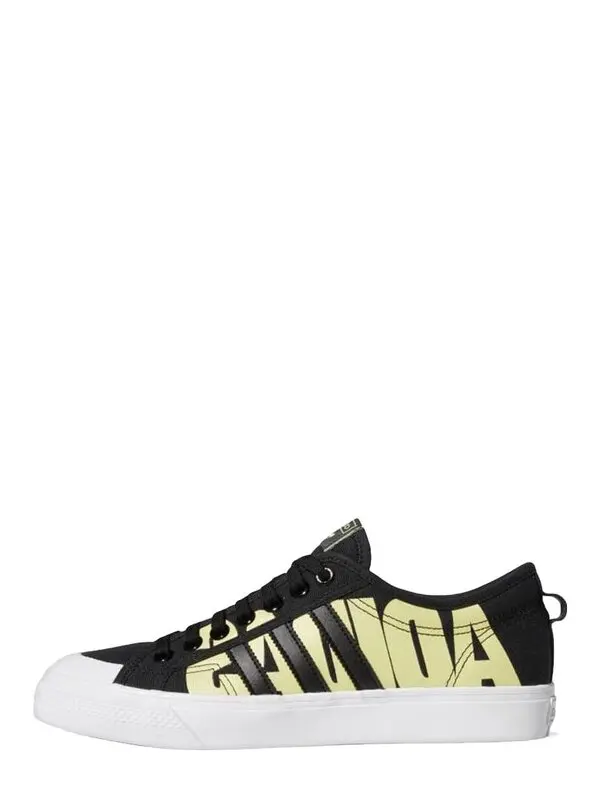 Adidas Nizza Low Top Sneakers With Graphic Detailing - Black