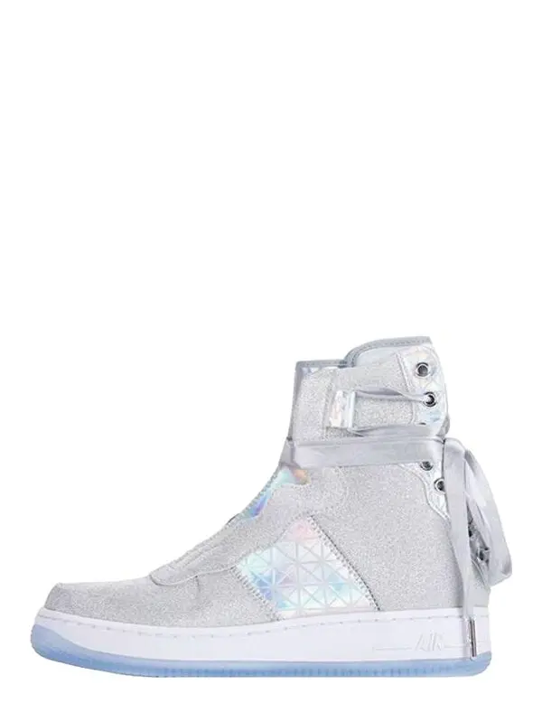 Nike Force 1 Rebel Xx High Top Sneakers - Silver