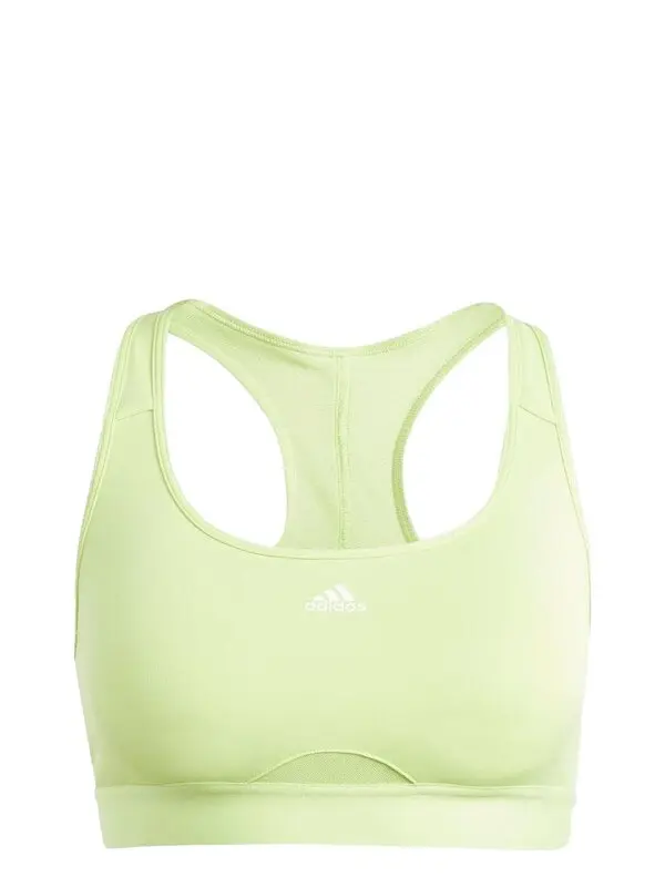 Adidas Powerreact Training Medium-support Bra - Green