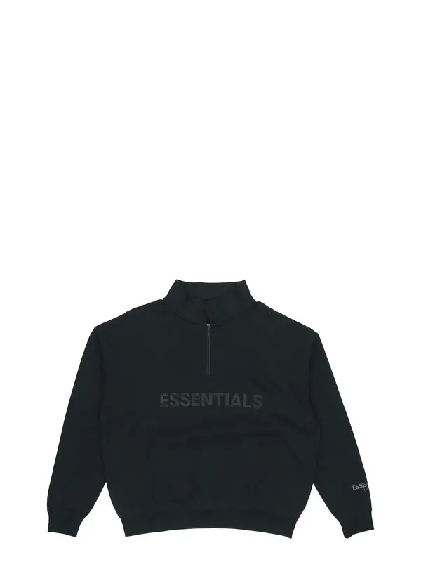 Fear Of God Fw20 Half Zip Sweatshirt - Black