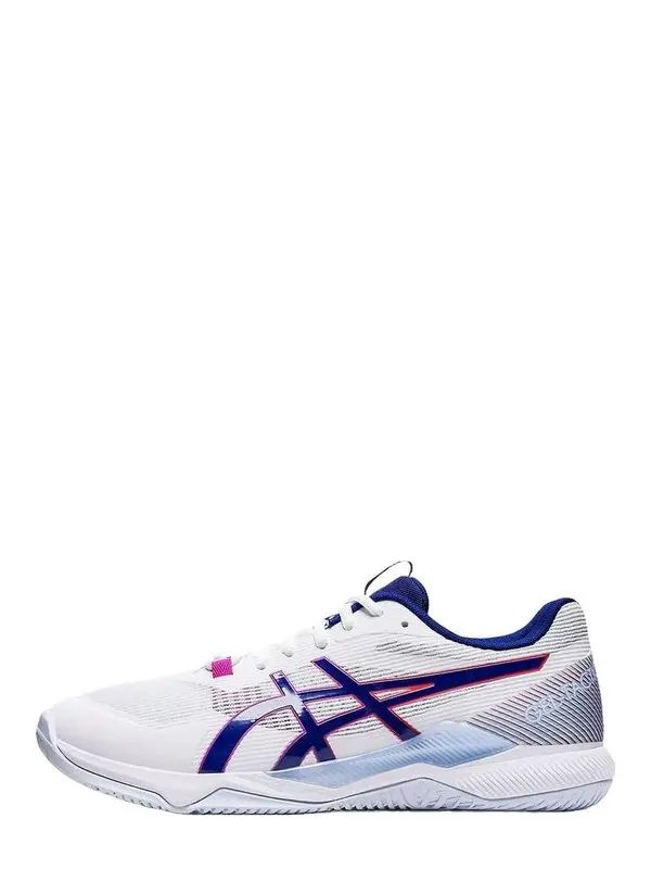Asics Gel Tactic Low Top Sneakers - White/purple