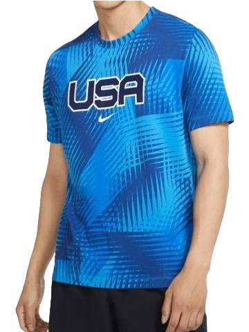 Nike Dri-fit Mixed Relays Running Top - Blue