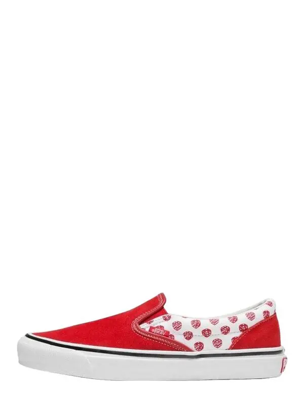 VANS X Bodega Slip-on Lx 'dice' Casual Shoes - Red/white