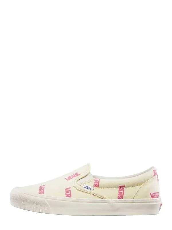 VANS Classic Slip-on Lx Canvas 'multi Logo Rutabaga - White