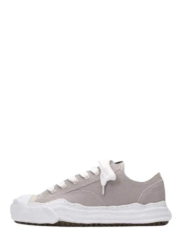 Mihara Yasuhiro Hank Og Sole Canvas Low Top Sneakers - Grey