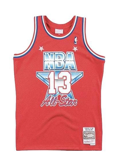 Mitchell & Ness Nba Karl Malone Nba 1991 All-star West Swingman Red Jersey - None