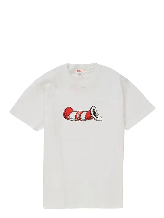 Supreme Fw18 Cat In The Hat Tee - White