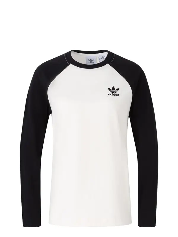 Adidas Long Sleeve Raglan T-shirt - White/black