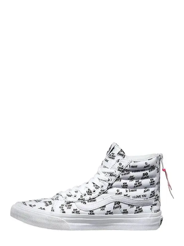 VANS Baron Von Fancy X Sk8-hi Slim Sneakers - White/black
