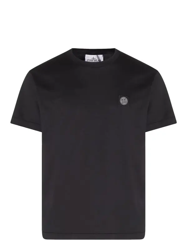 Stone Island Patch Logo T-shirt - Black