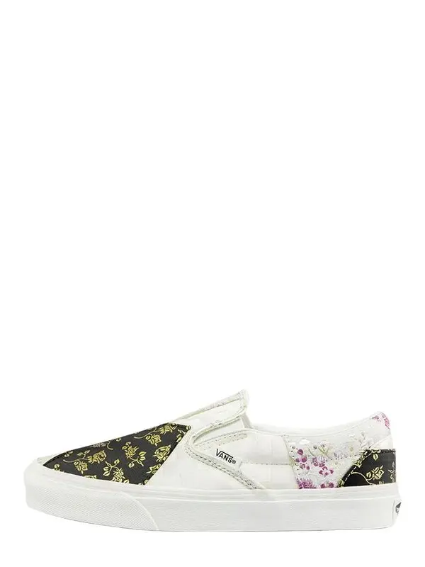 VANS Classic Slip-on Patchwork Sneakers - Black/white