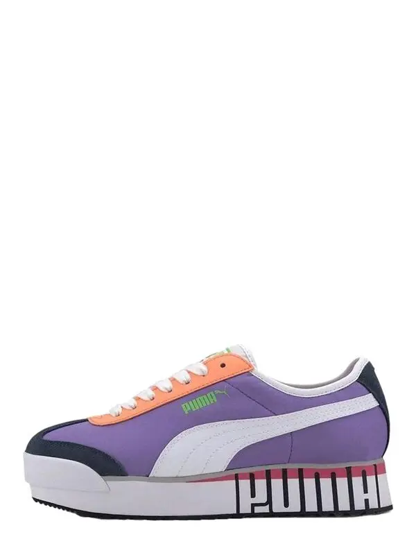 PUMA Roma Amor Logo Platform Sneakers - Purple