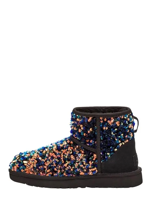 UGG Classic Mini Sequined Boots - Black