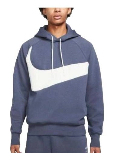 Nike Swoosh Tech Fleece Pullover Hoodie - Thunder Blue/dust