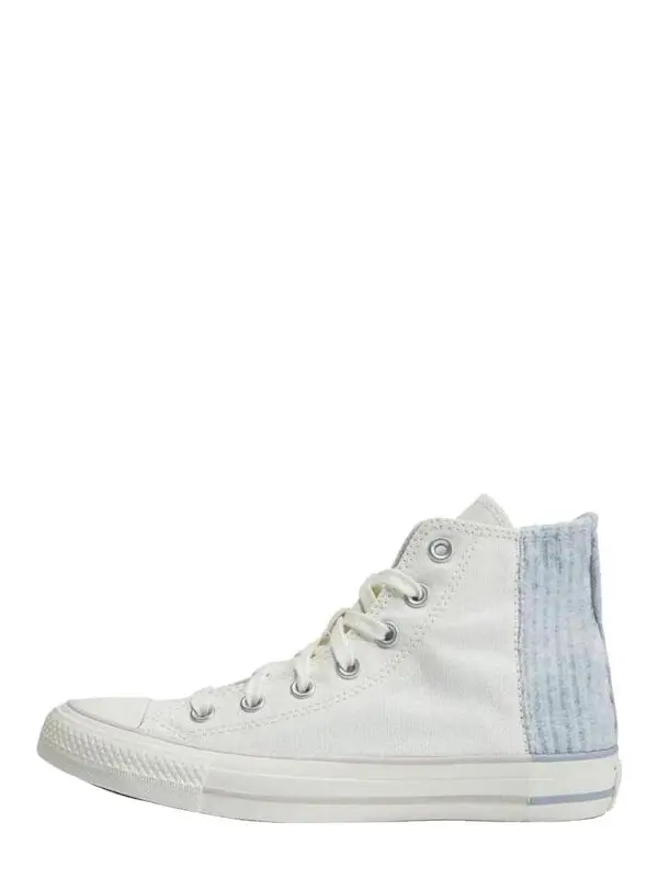 CONVERSE Chuck Taylor All Star Stripe Knit High Top Sneakers - Whiteblue