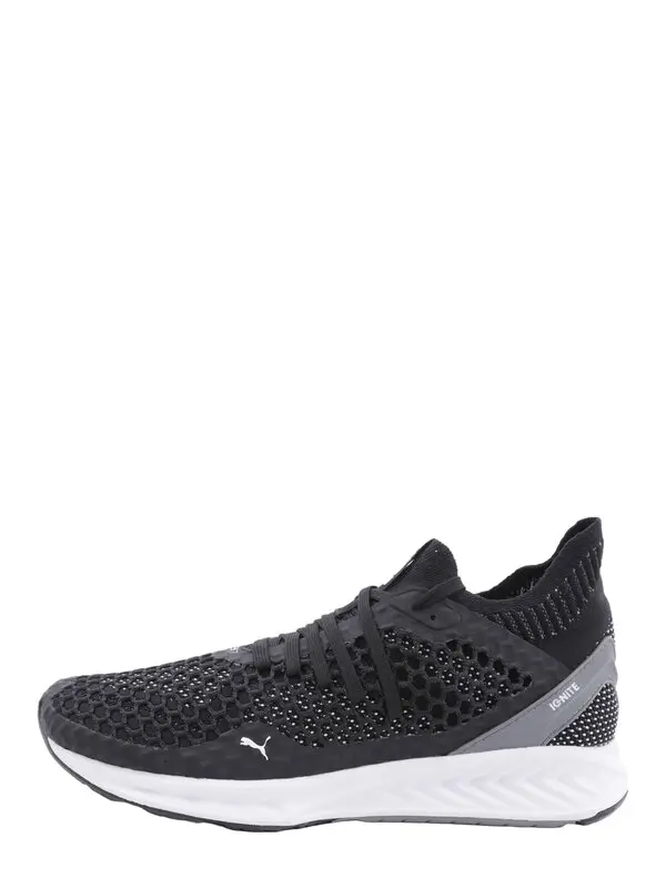 PUMA Ignite Lace Up Woven Sneakers - Black