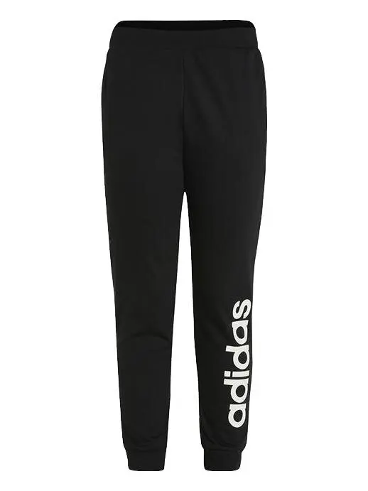 Adidas Neo Ce Logo Tp1 Athleisure Casual Sports Knit Bundle Feet Long Pants - Black