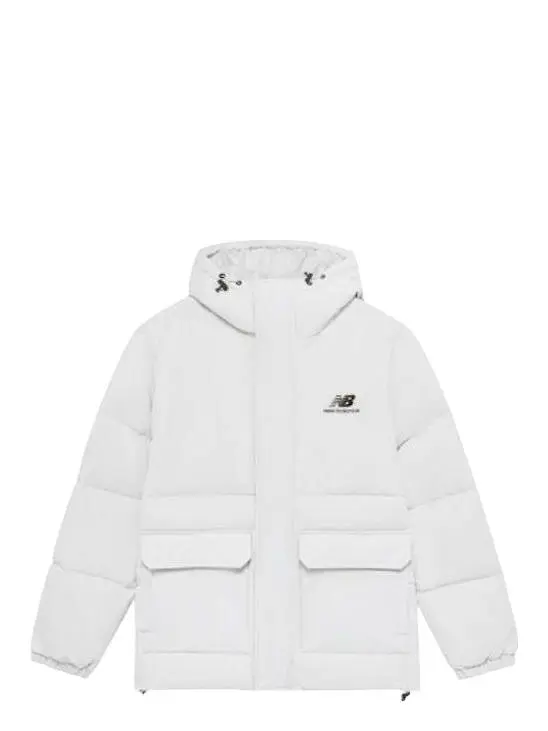NEW BALANCE Puffer Down Jacket - White/black