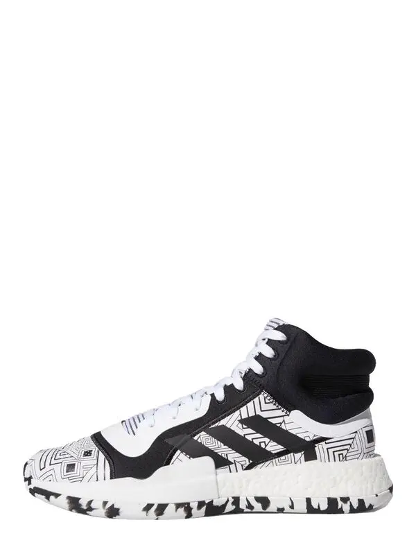 Adidas Marquee Boost "graffiti" High Top Sneakers - Black