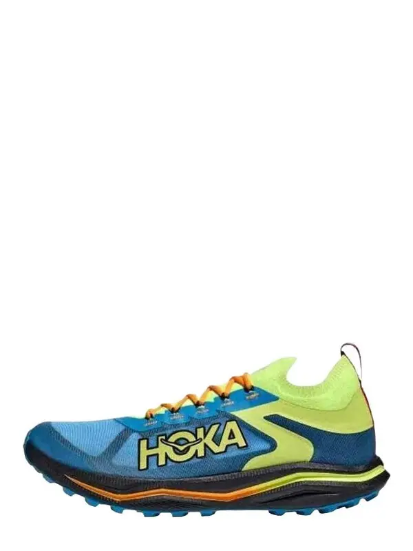 Hoka One One Zinal 2 Athletic Sneakers - Diva Blue/lettuce