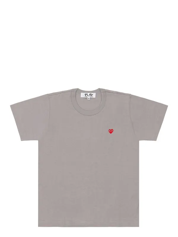 Play Comme Des Garcon Coloured Small Emblem" T-shirt - Grey