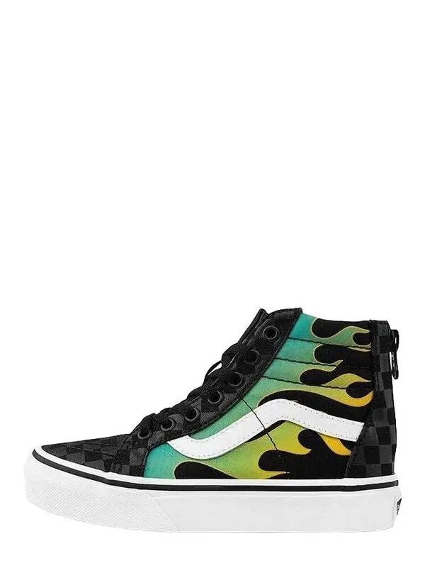 VANS Sk8-hi Zip Fire Sneakers - Black/yellow